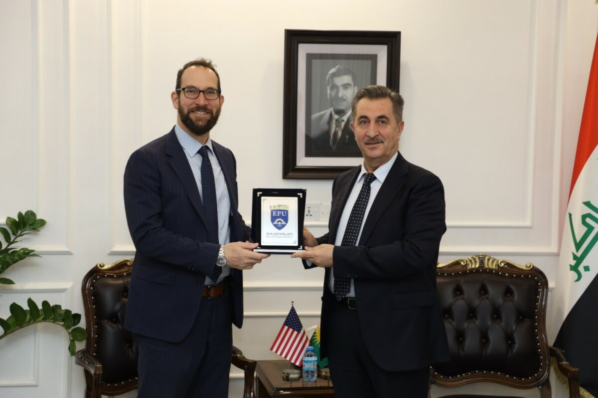 The Rector of the Erbil Polytechnic University receives the US Consul ...